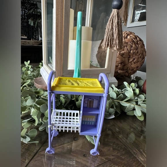 Mattel | Toys | Barbie Doll Purple Baby Changing Table Station Nursery ...